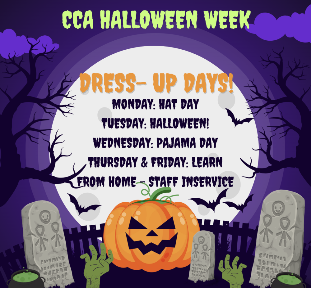 CCA Halloween Week Dress Up Days | Career and College Academy